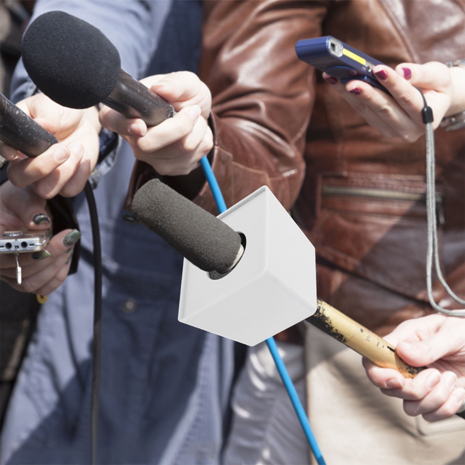 BRIGHTFUFU 1Set Microphone Flag Stations for KTV Singing 3.34X3.34X2 ...