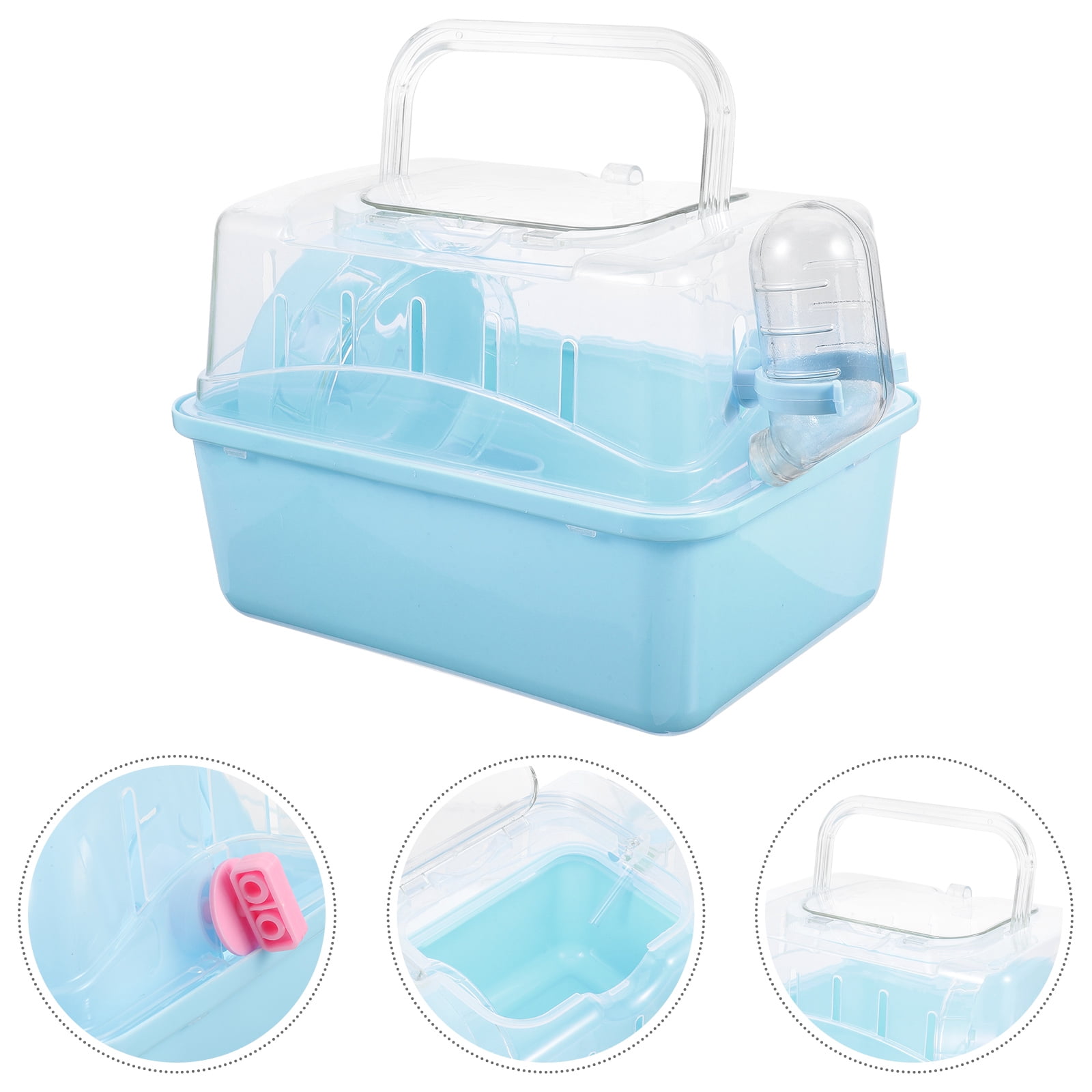 BRIGHTFUFU 1Set Sky- Container for Small Animals Hamster Cage Small ...