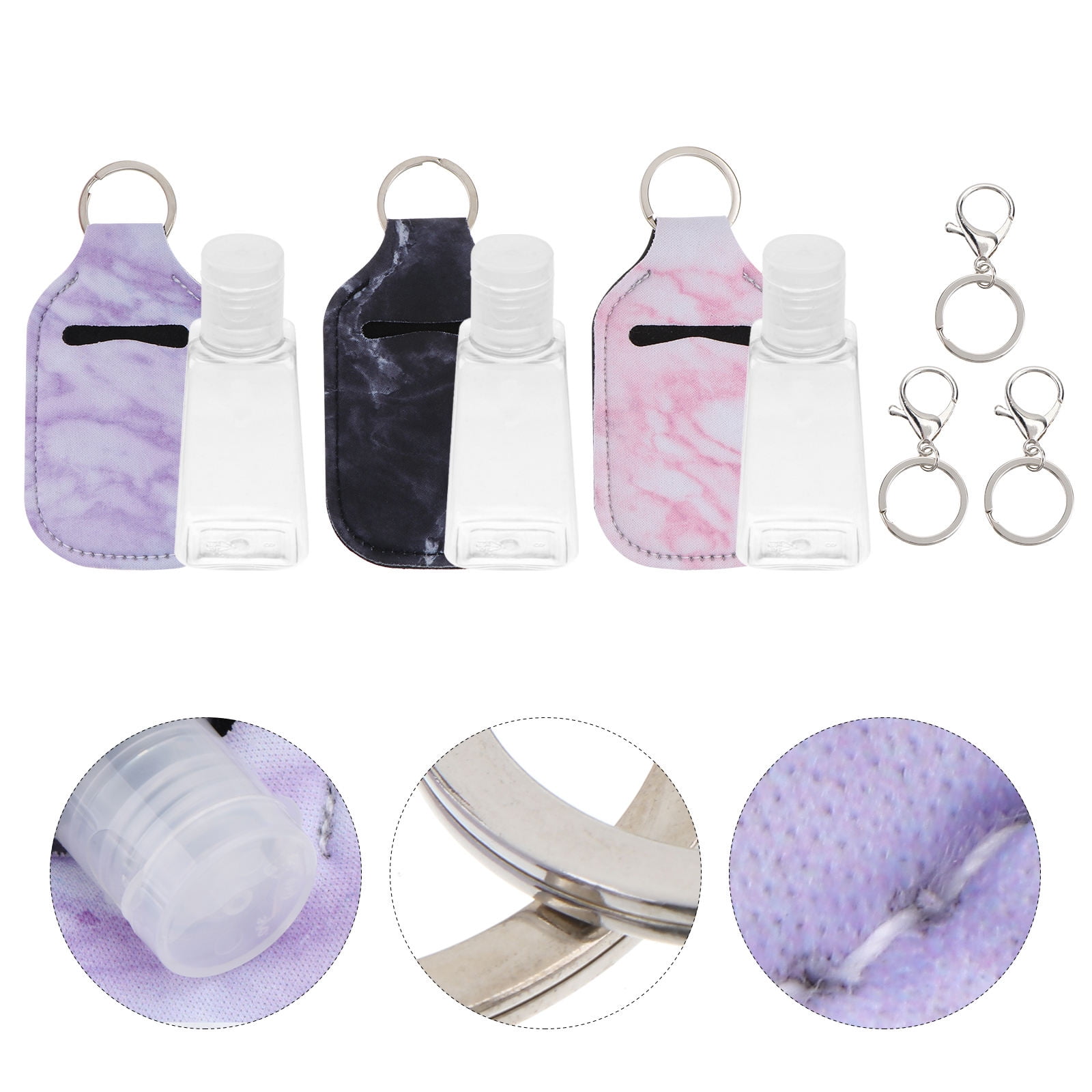 BRIGHTFUFU 1Set Subpackaging Bottles with Neoprene Bottle Covers for ...