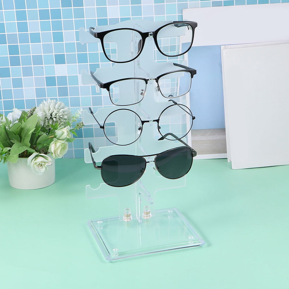 BRIGHTFUFU 1Set Transparent Acrylic Glasses Display Stand For Retail ...