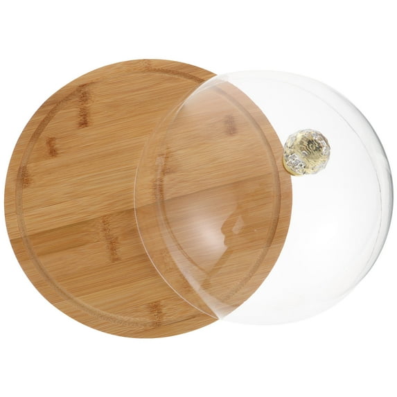 BRIGHTFUFU 1Set Transparent Food Cover with Round Button Handle for ...