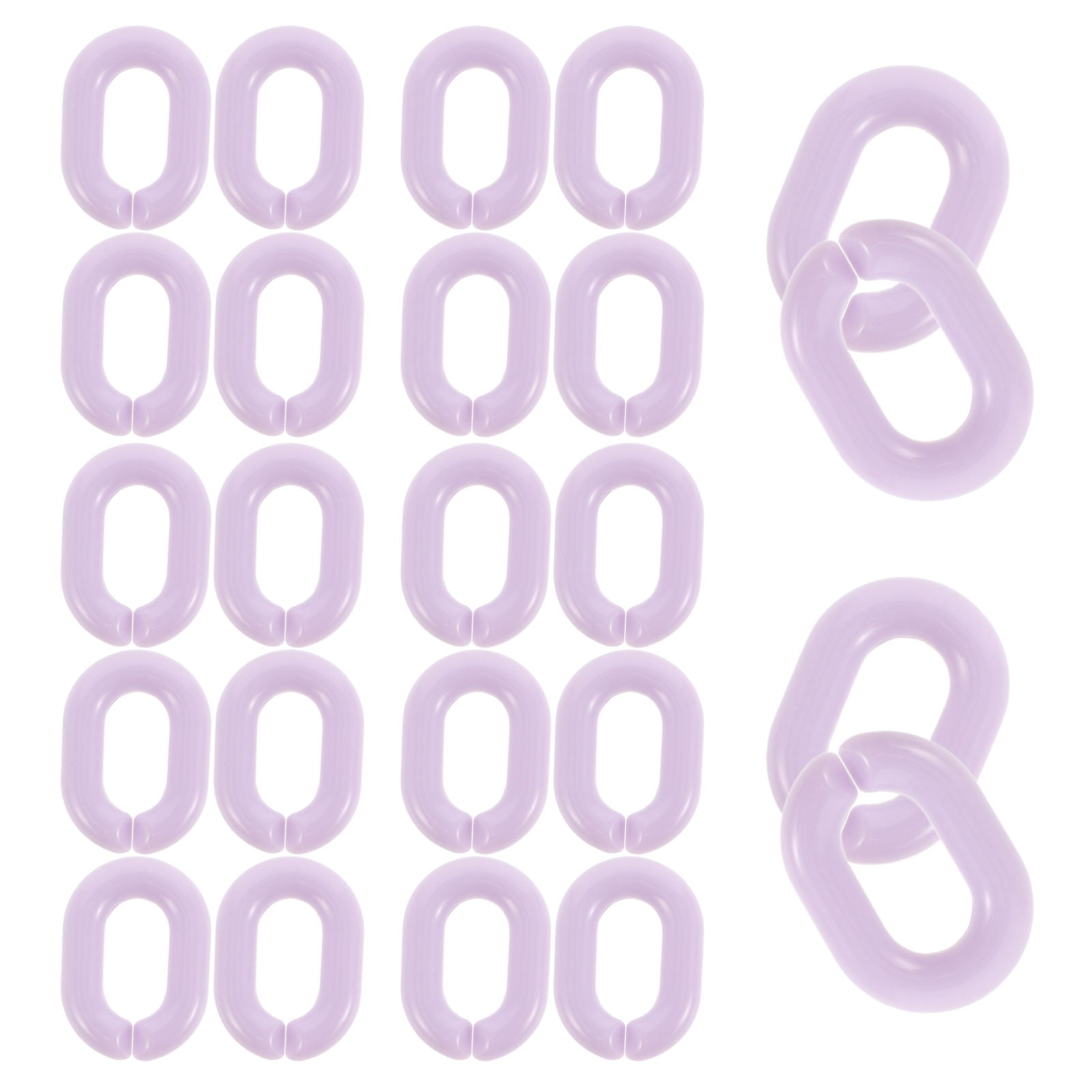 BRIGHTFUFU 200Pcs Acrylic Quick Link Connectors for DIY Jewelry Making ...