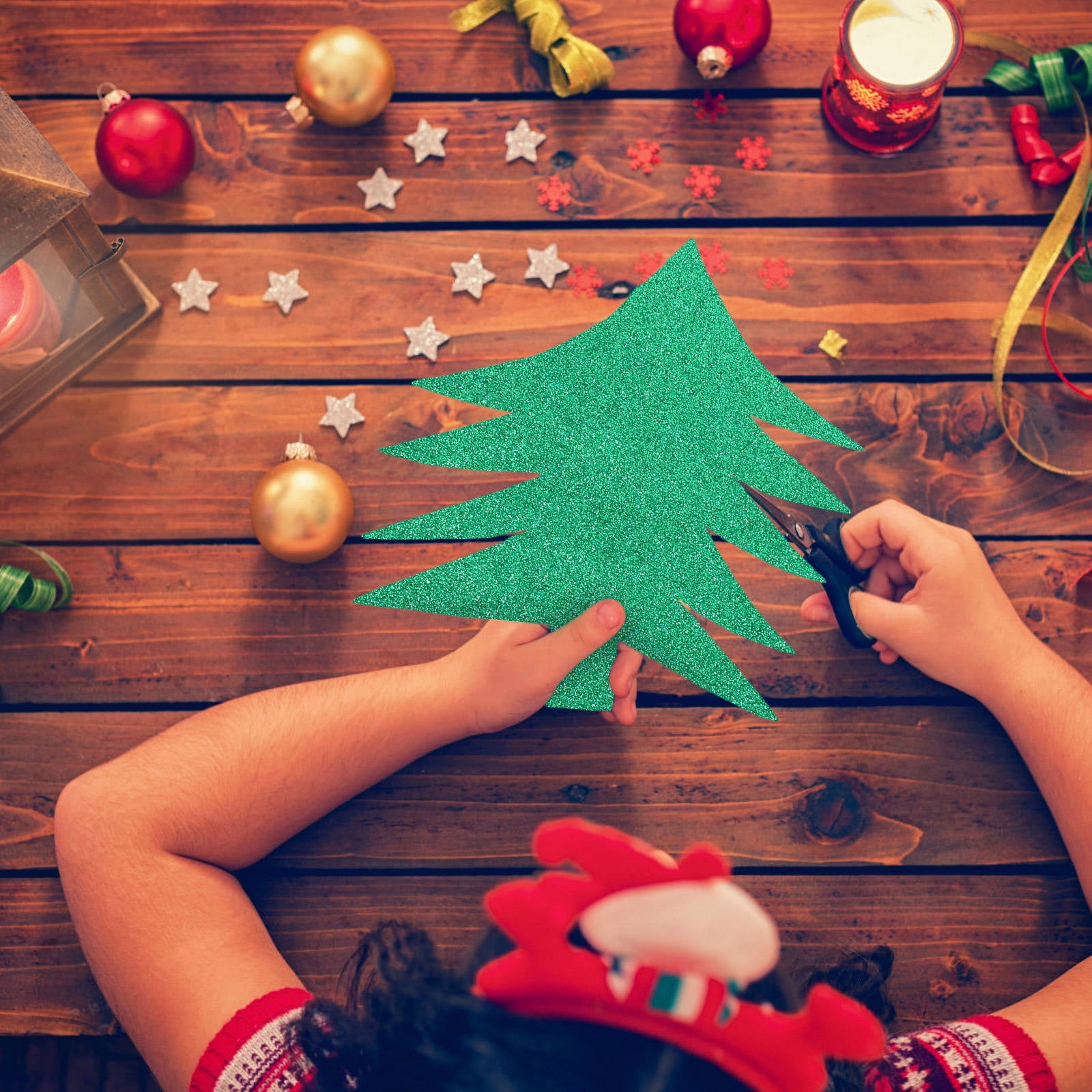 BRIGHTFUFU 20Pcs Adhesive Sheets for Card Making Glitter Paper Gold ...