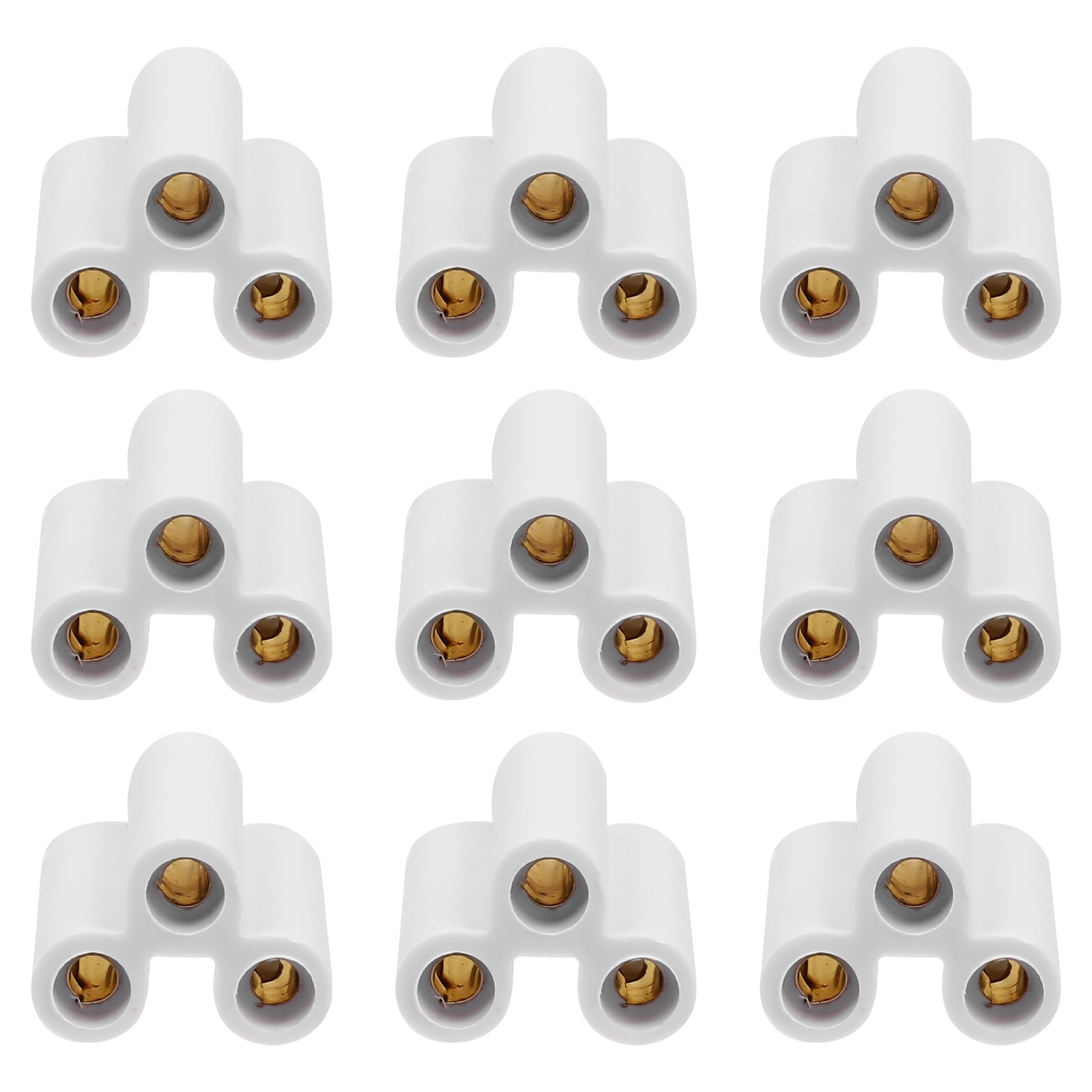 BRIGHTFUFU 20Pcs T5 LED Lamp Connector for Led Lights Adapter Square ...