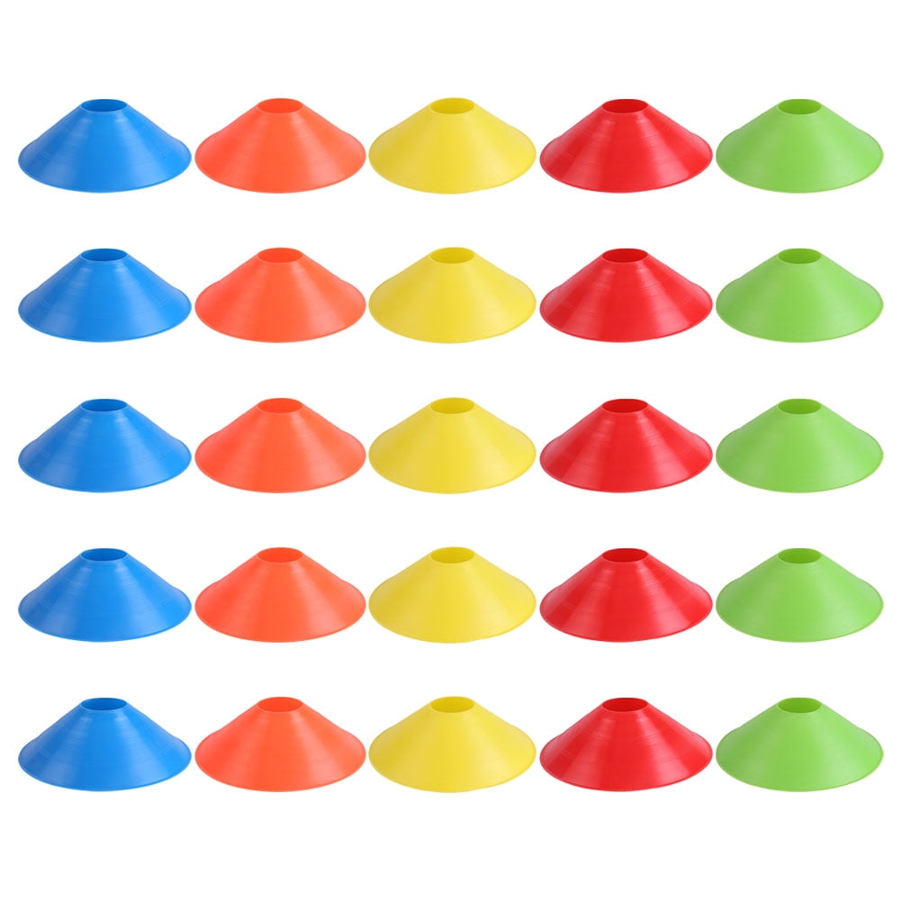 BRIGHTFUFU 25Pcs Agility Cones for Training Soccer Equipment Durable ...