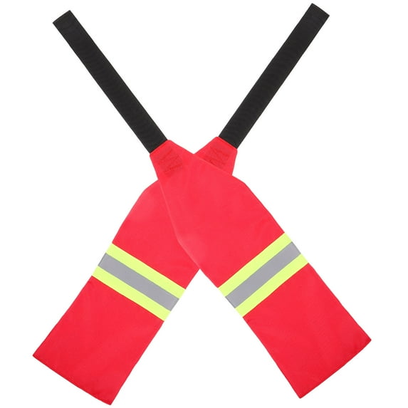 BRIGHTFUFU 2Pcs Kayak Towing Flags Red Oxford Fabric Reflective Safety ...