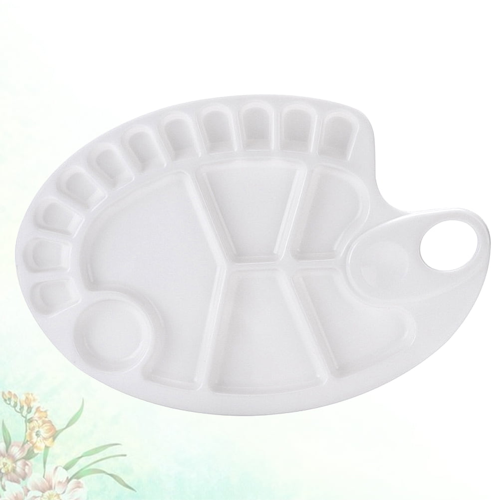 BRIGHTFUFU 2Pcs Paint Pans Trays White Fish Shaped for Artists and ...