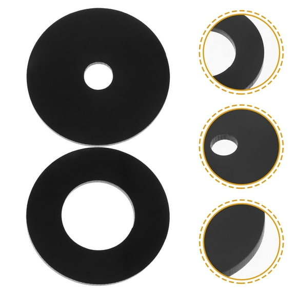 FUEENIRVA 2Pcs Precision Router Table Insert Plate Black Plastic Double ...