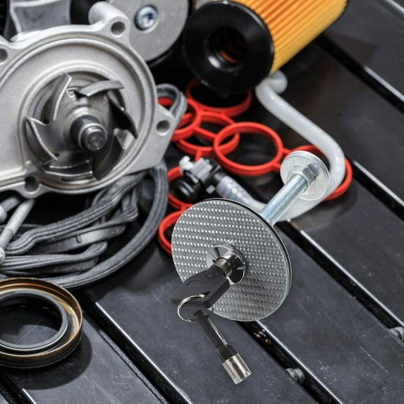 BRIGHTFUFU 2-Pack Car Hood Pins Kit with Quick Release Bumper Fasteners ...