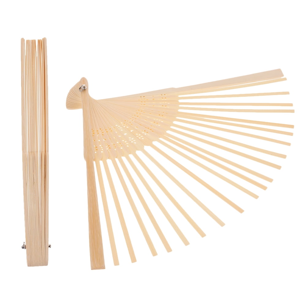 BRIGHTFUFU Wooden Hand Fan Frame for DIY Use Elegant and Versatile ...