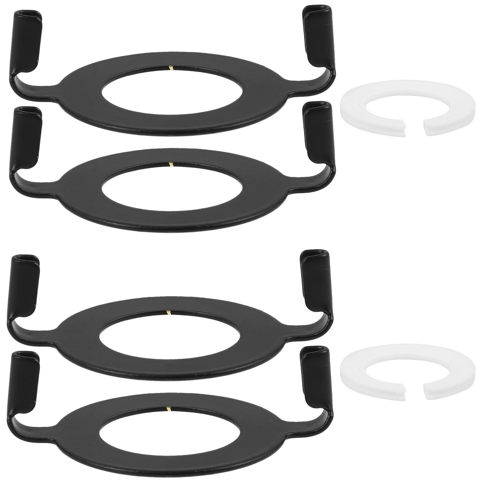 BRIGHTFUFU 2Set Metal Lamp Shade Ring Converter for Table Lamp Fittings ...