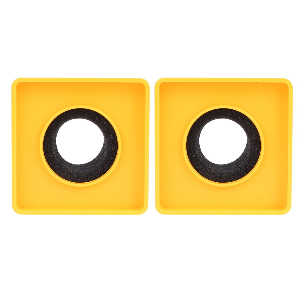 BRIGHTFUFU 2Set Square Microphone for Broadcasting ABS Plastic Yellow 6 ...