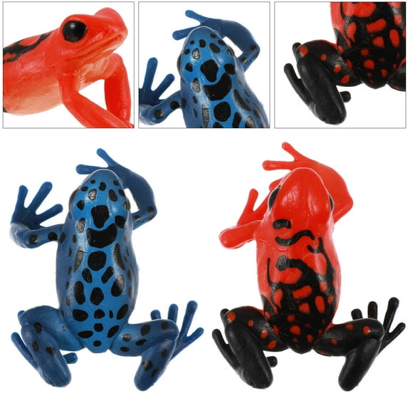 BRIGHTFUFU 2pcs Frog Figurine Decor Adorable Frog Ornaments for Home ...