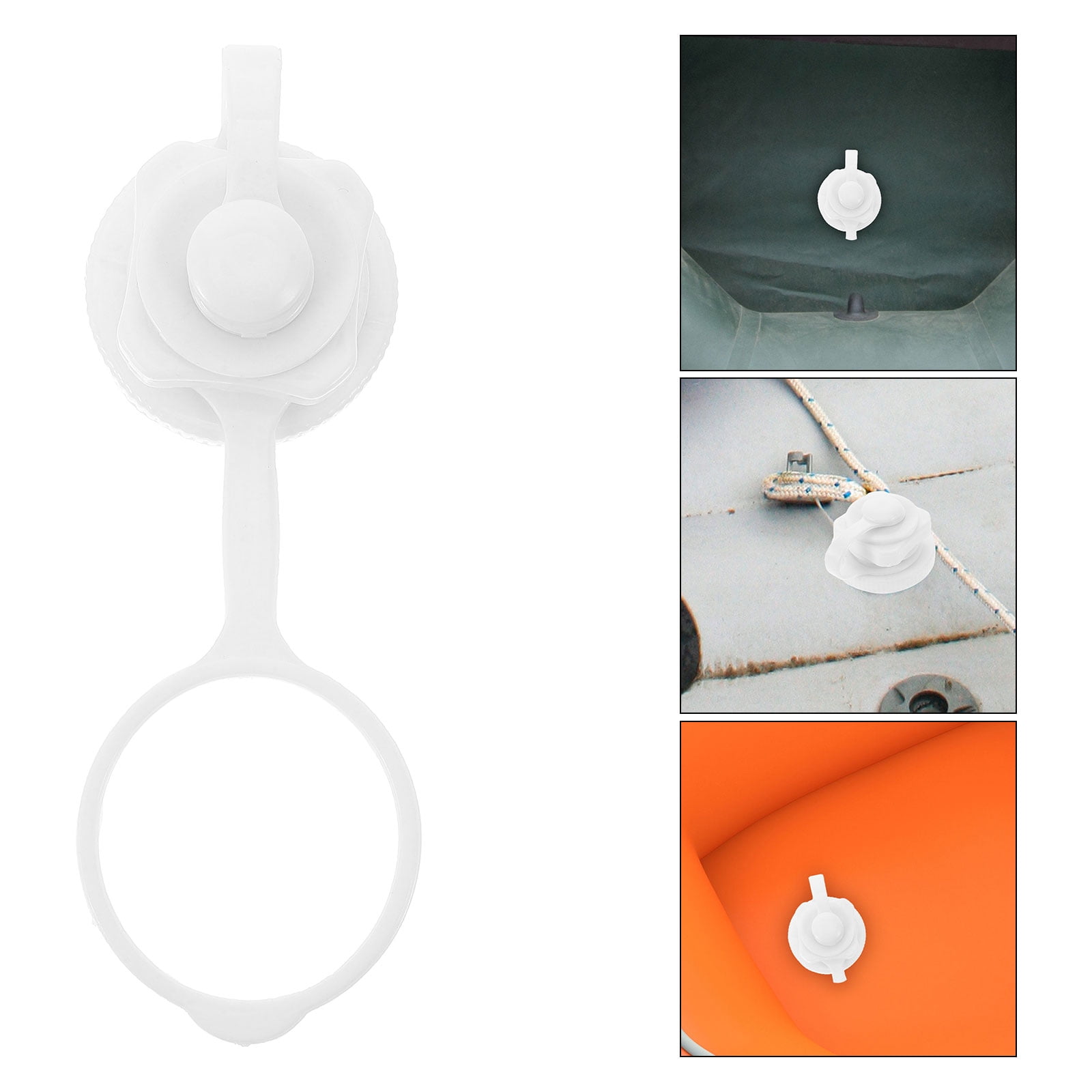 BRIGHTFUFU Inflatable Valves Cover, PP, White, Strong Sealing, Durable ...