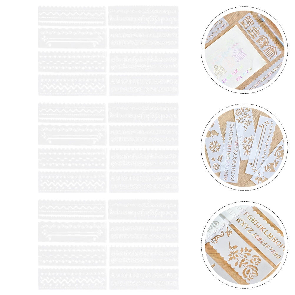 BRIGHTFUFU 3 Sets Calligraphy Template For Tracing And Drawing Stencils ...