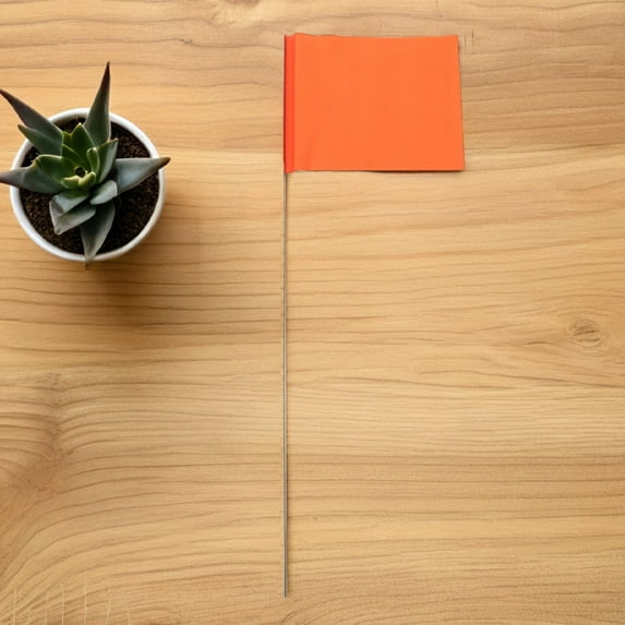 BRIGHTFUFU 30pcs Landscape Flags For Survey PVC Steel Use In Outdoor ...