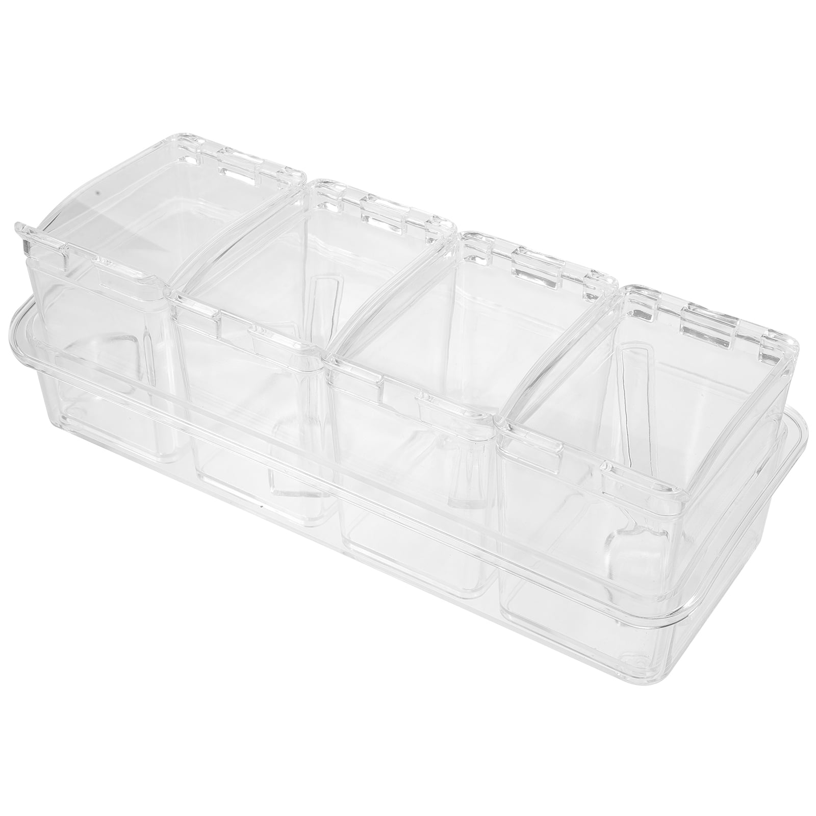 BRIGHTFUFU 31Pack Spice Box For Kitchen Use With Lid And Compartments ...