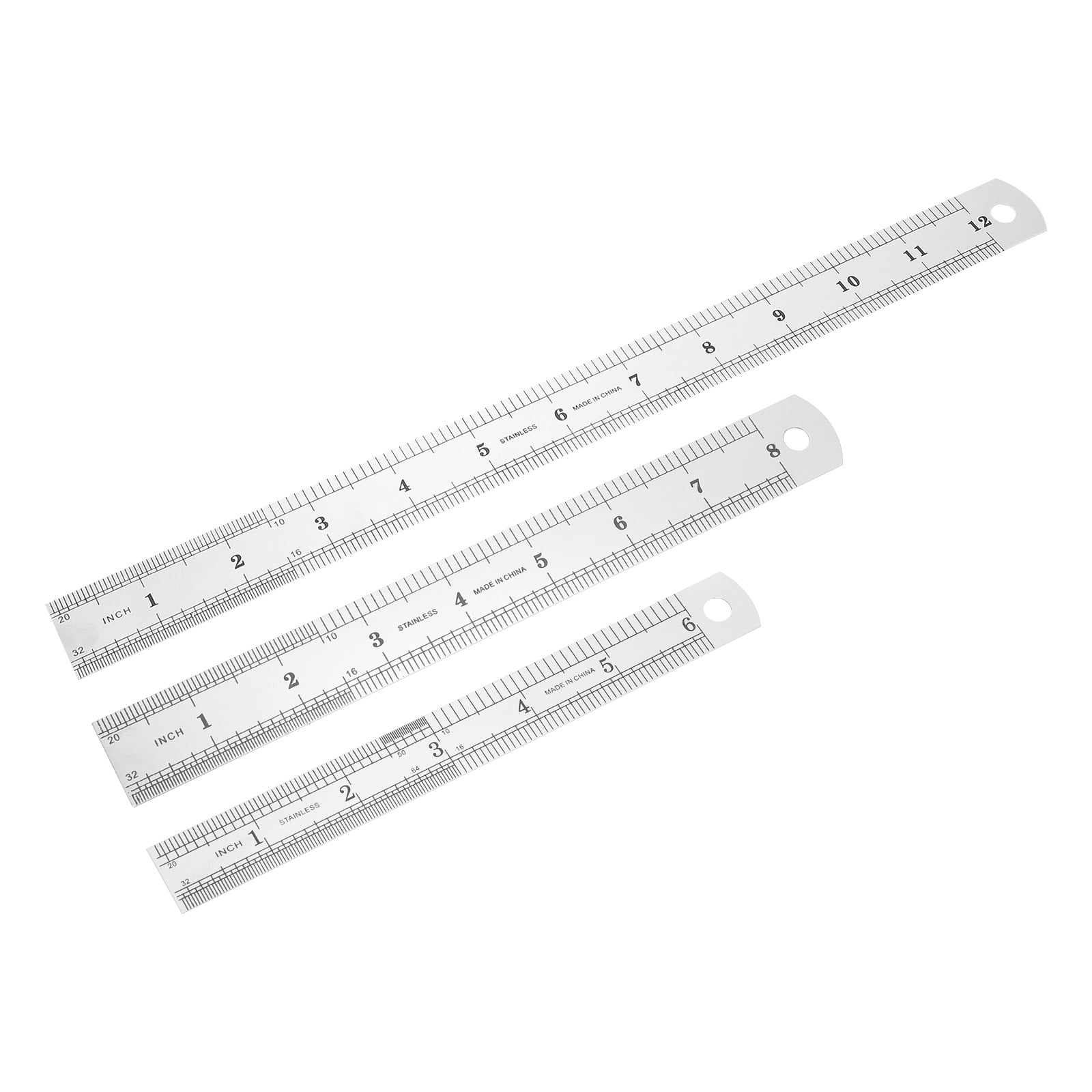 BRIGHTFUFU 3Pack Measuring Straight Ruler for Students Teachers in ...