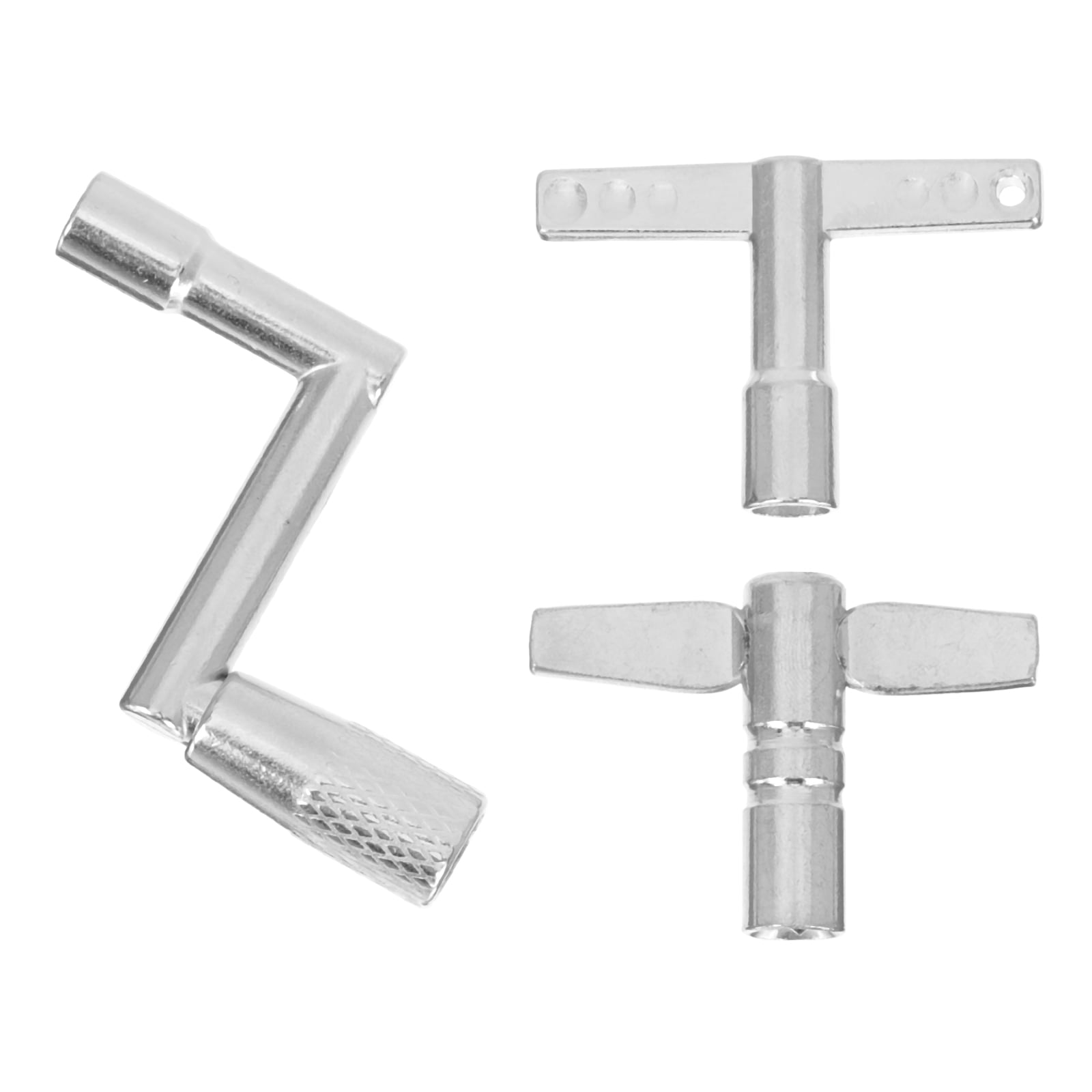 BRIGHTFUFU 3Pcs Drum Tuning Keys Silver Stainless Steel Drum Set ...