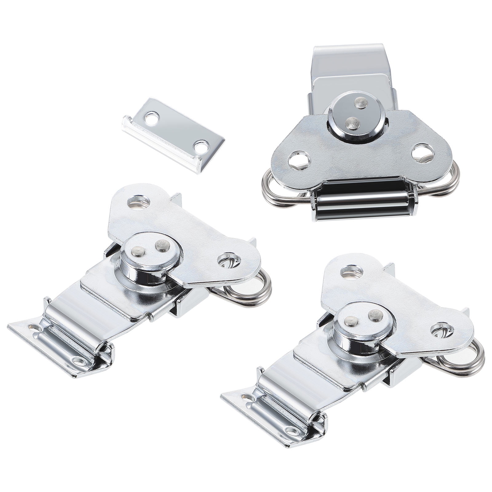 BRIGHTFUFU 3Pcs Spring Loaded Butterfly Latch Lock Silver For Box ...