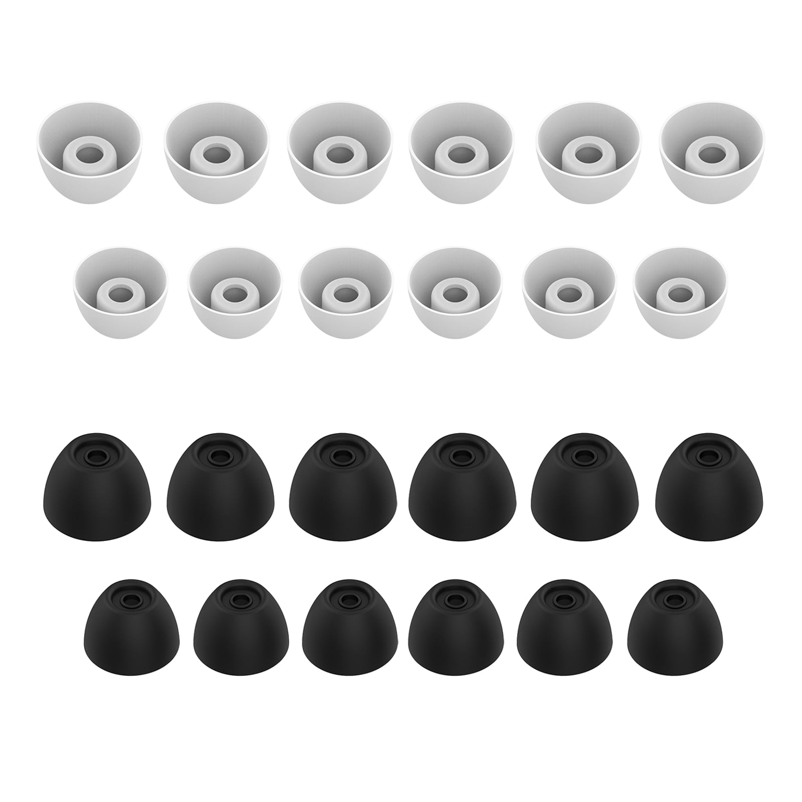 BRIGHTFUFU 4 Sets of Earphone Replacement Ear Tips Silicone Provides ...