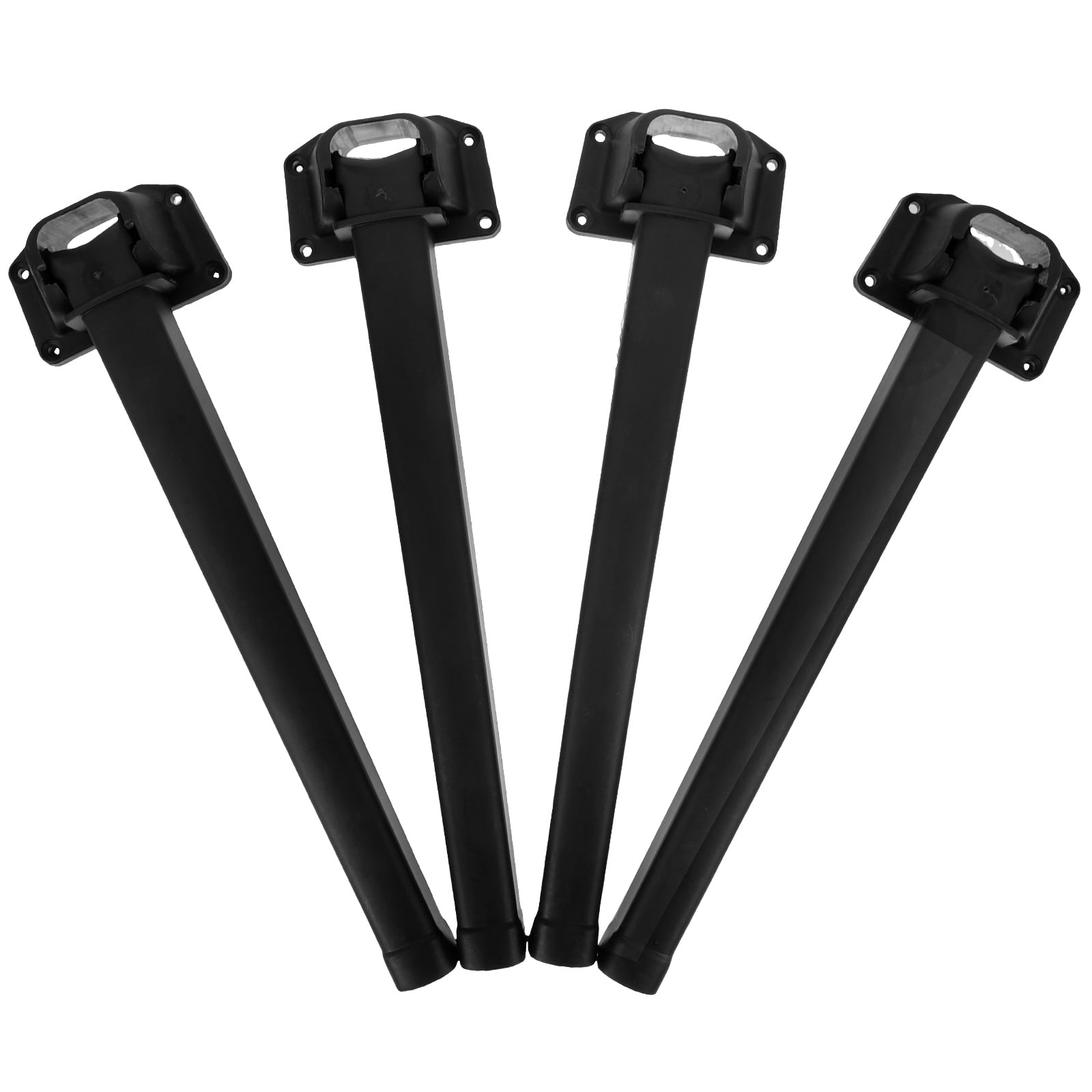 BRIGHTFUFU 4Pcs Black Plastic Rectangular Table Legs for Folding Stable ...