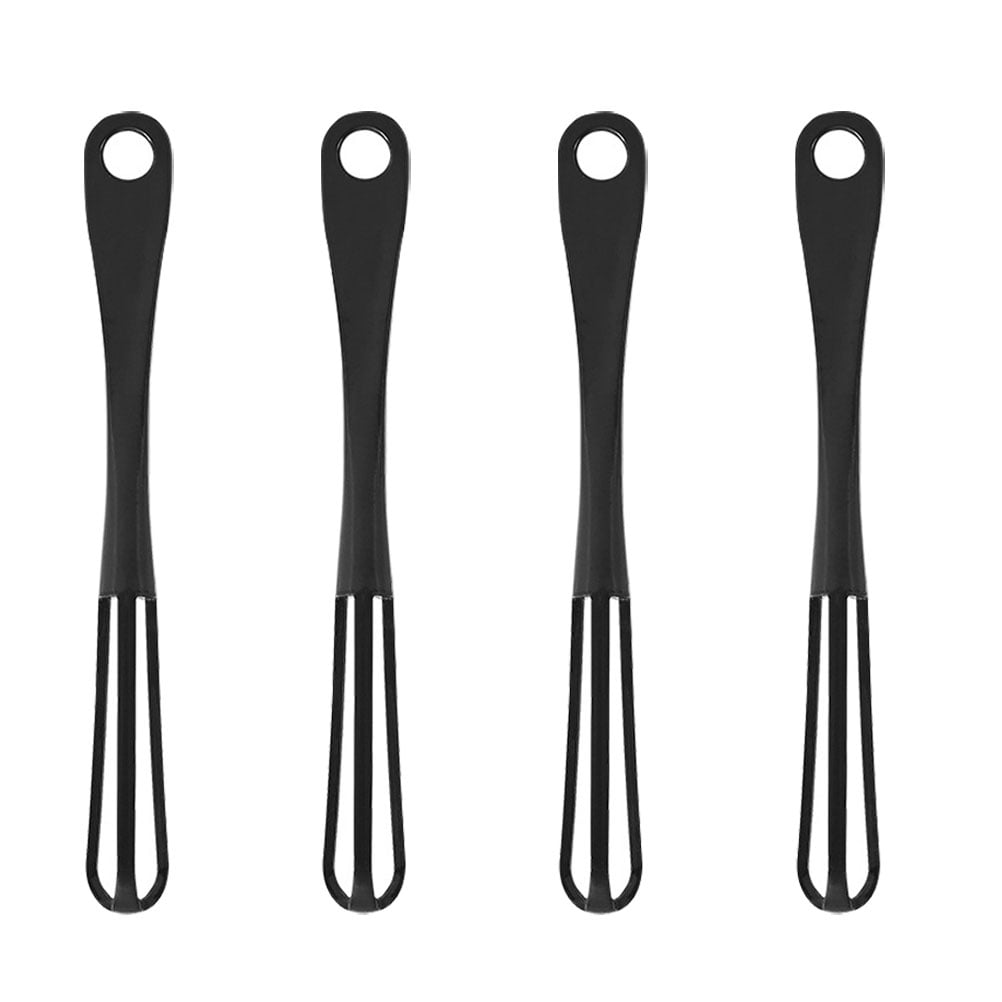 BRIGHTFUFU 4Pcs Egg Beaters Hand Mixer Simple Design Mini Black PP for ...
