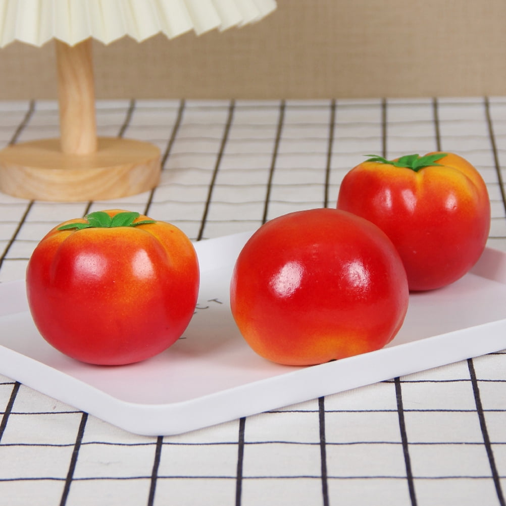 BRIGHTFUFU 4Pcs Mini Artificial Tomato Home Decoration Photo Prop ...