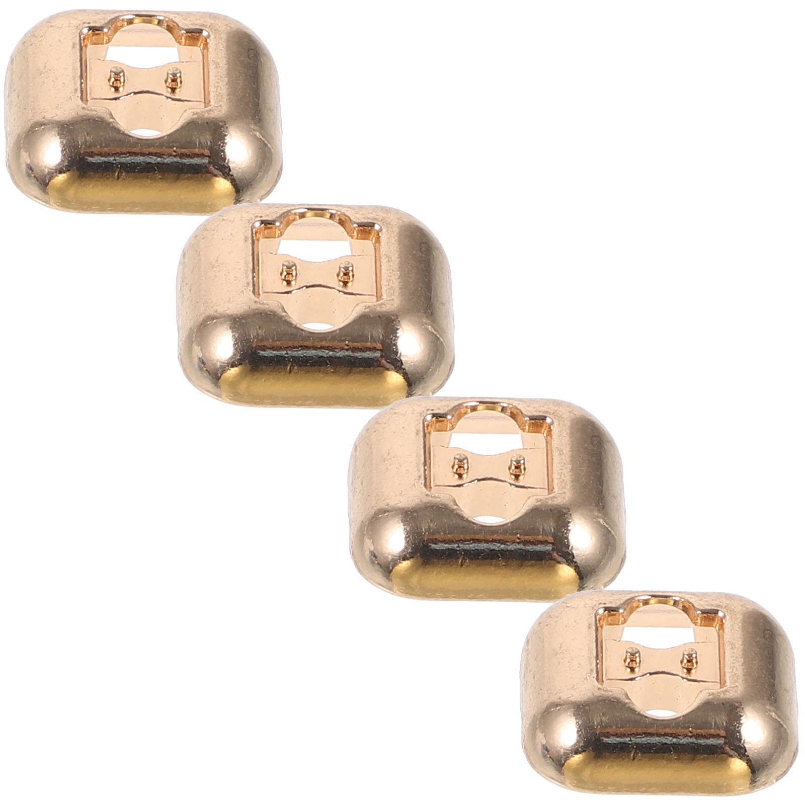 BRIGHTFUFU 4Pcs Square Metal Shoe Lace Ends Tips Simple Structure ...