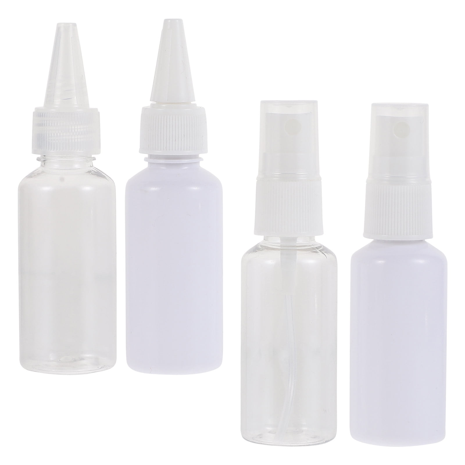 BRIGHTFUFU 4Pcs Transparent Plastic Bottles for Ear Washing and General ...