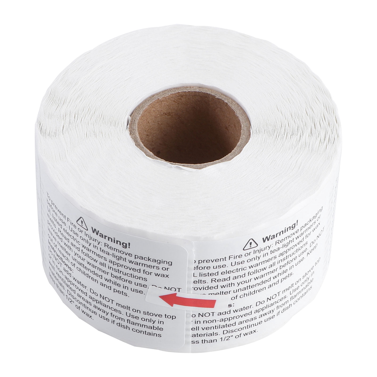 BRIGHTFUFU 500 Pieces per Roll Candles Warning Labels Stickers Multi ...