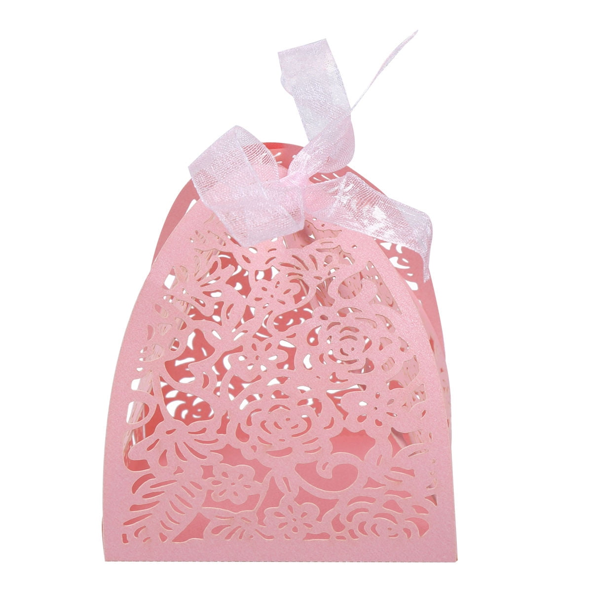 BRIGHTFUFU Pink Hollow Candy Box for Weddings and Parties 50pcs ...