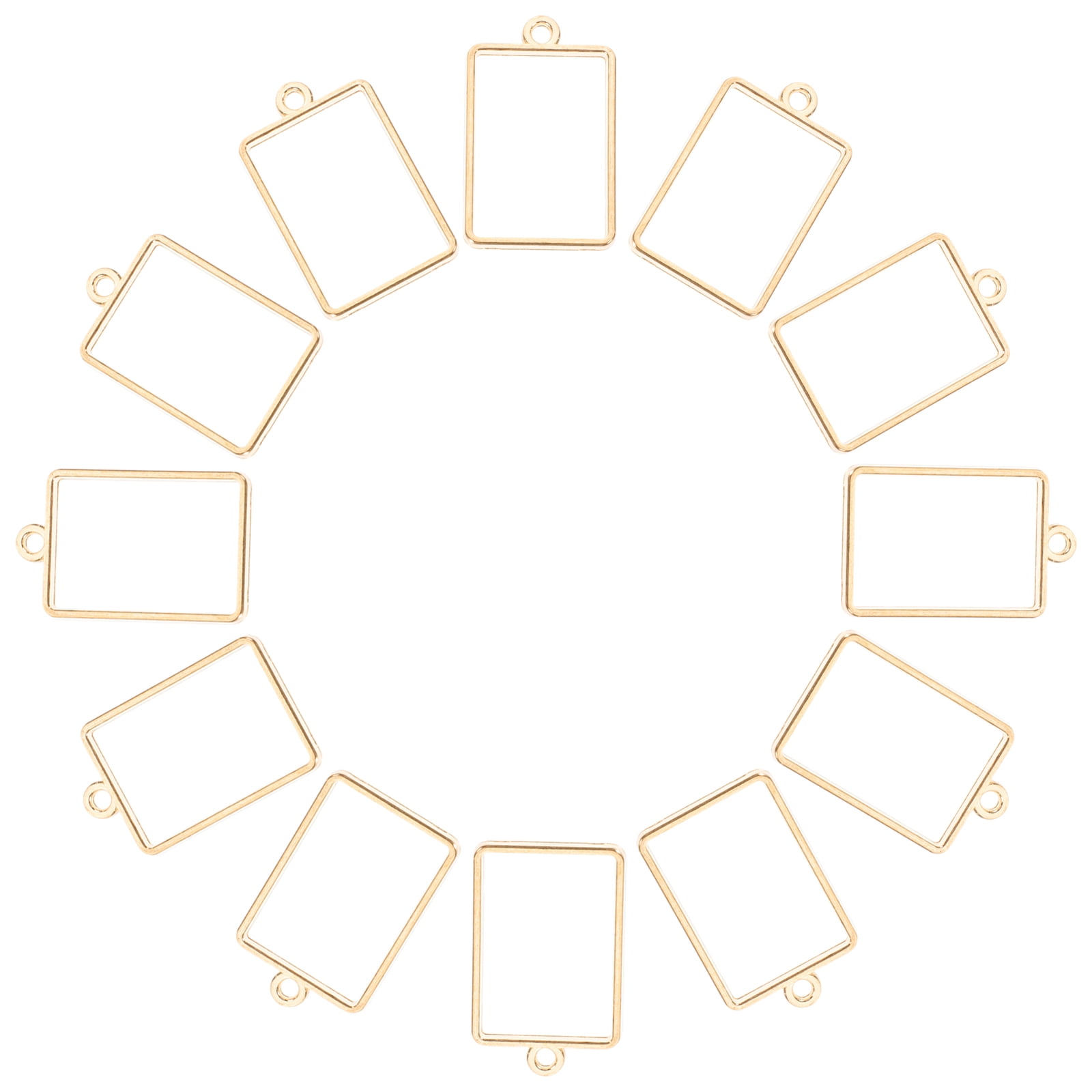 BRIGHTFUFU 50 Pieces Open Bezels for Resin Crafting, Golden Alloy ...