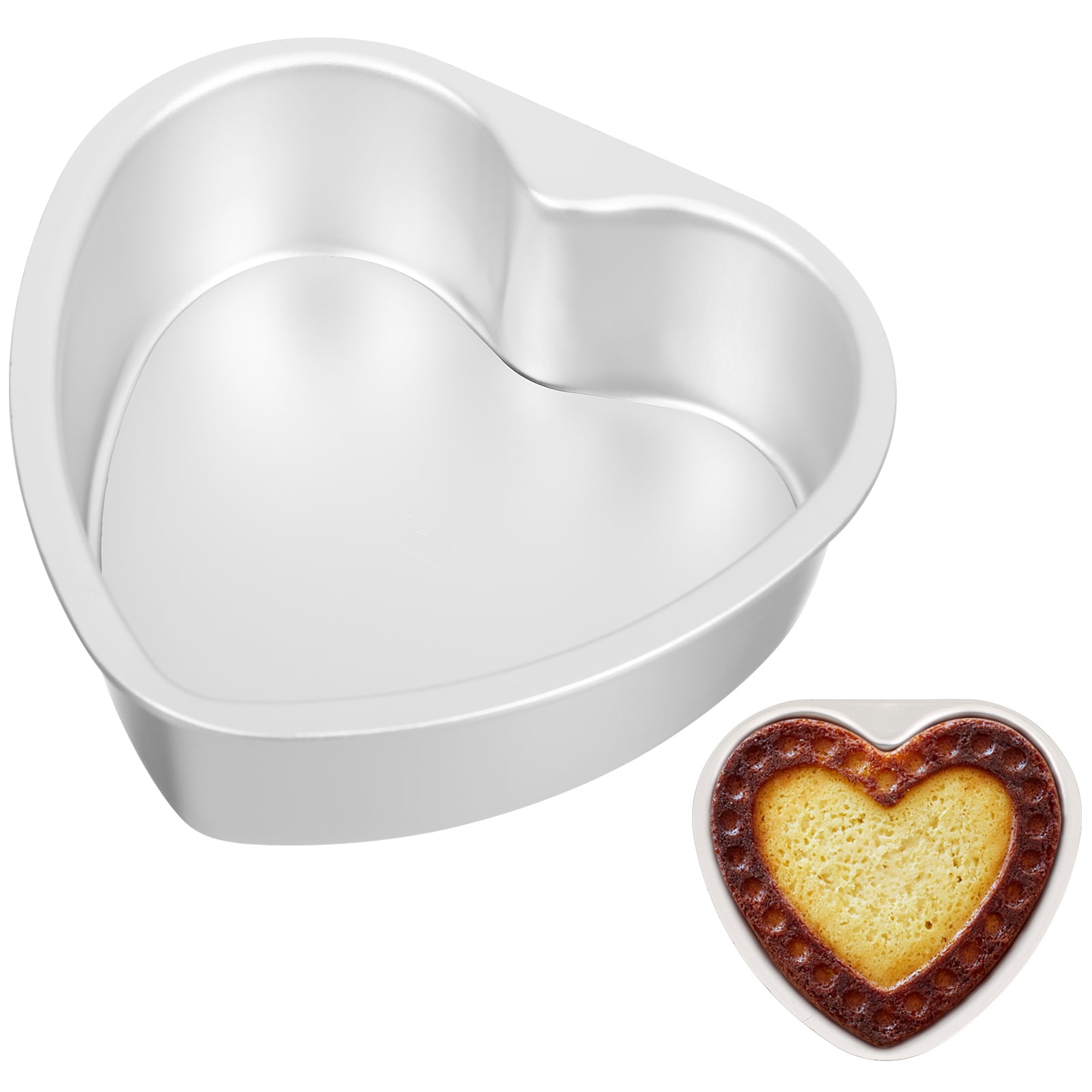 BRIGHTFUFU 55Pack Aluminum Pie Pans Heart Shaped Non-Stick Finish ...