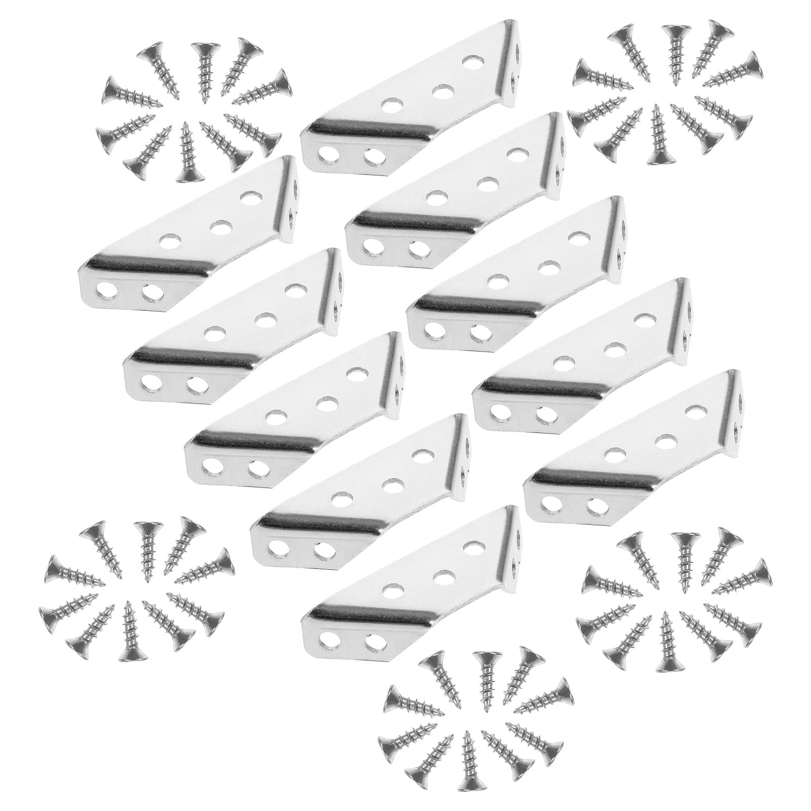 BRIGHTFUFU 5Packs of Screws Included Corner Connectors 90-Degree Angle ...