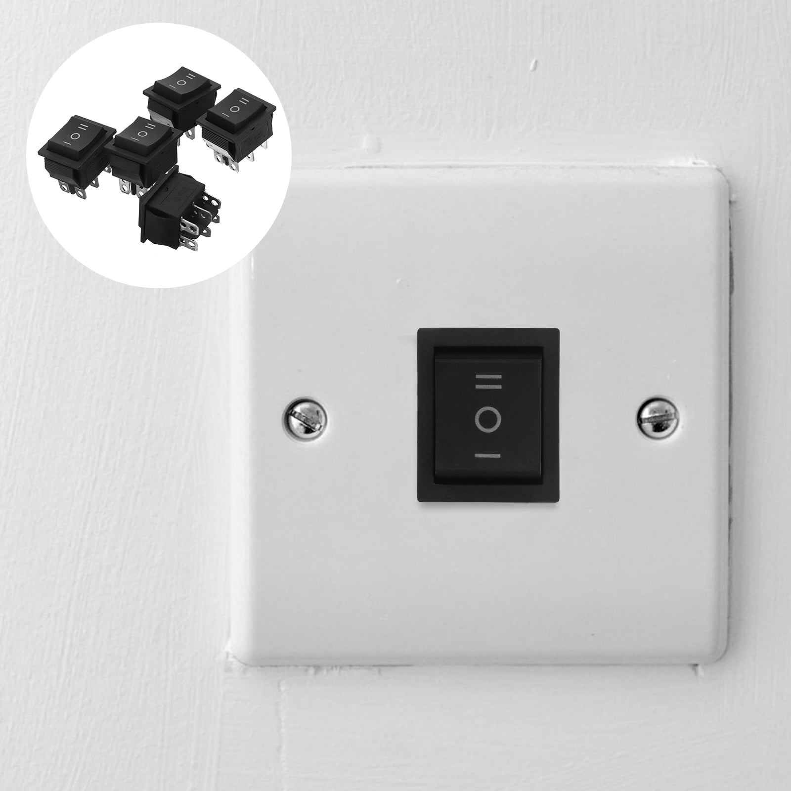 BRIGHTFUFU 5Set Toggle Switch Replacement Black Plastic for Car Owners ...