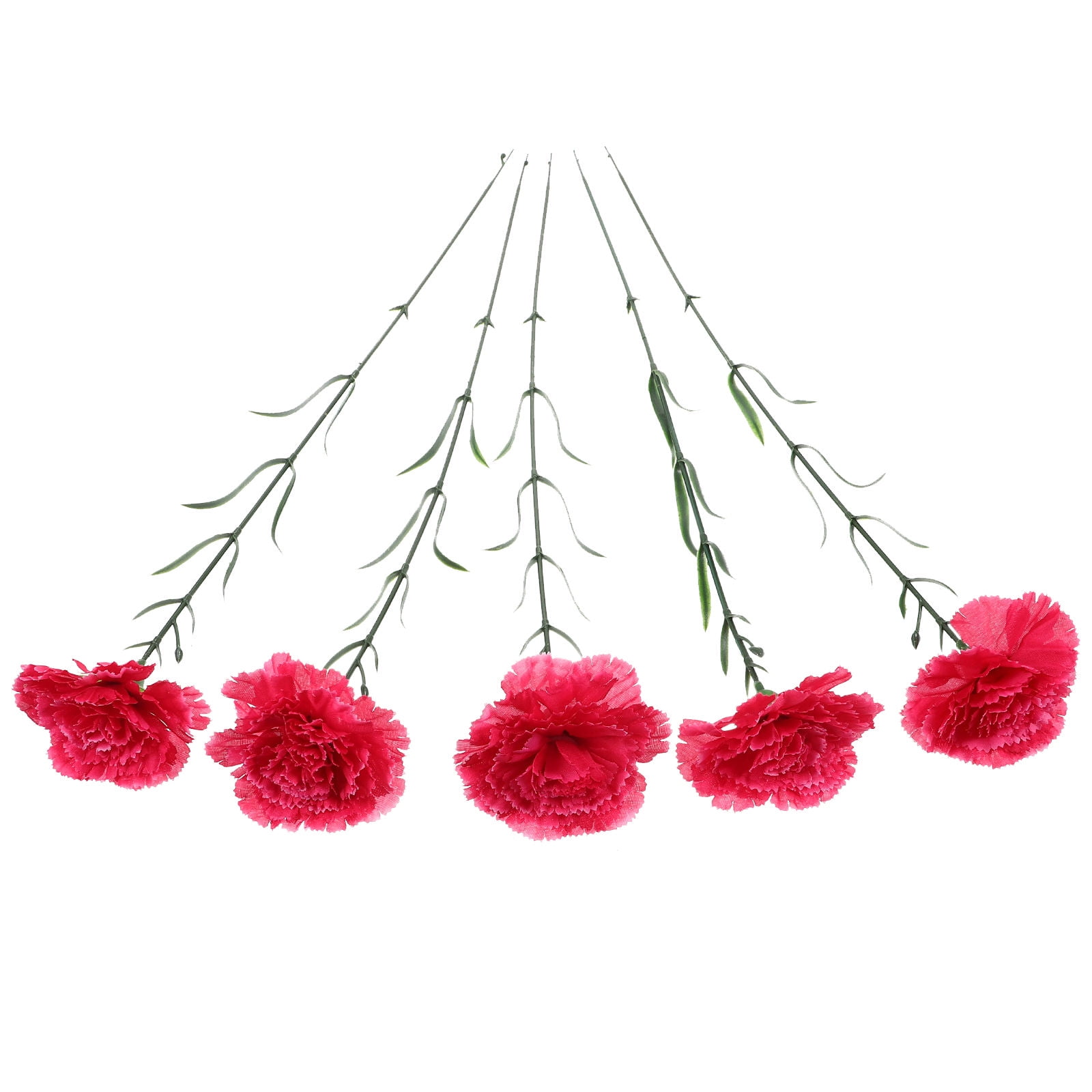 BRIGHTFUFU 5pcs Fake Flowers Artificial Flower Stems Plastic Decoration ...
