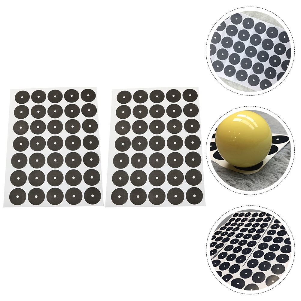 BRIGHTFUFU 70 Pieces Black Synthetic Material Billiard Ball Spot ...