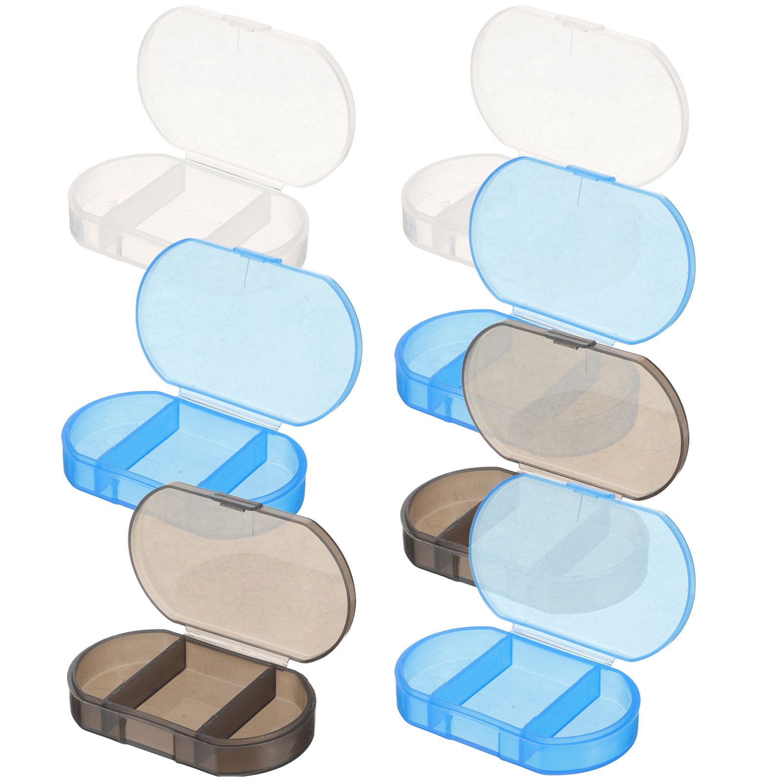 BRIGHTFUFU 7Pcs Small Pill Containers Weekly Pills Organizer Assorted ...