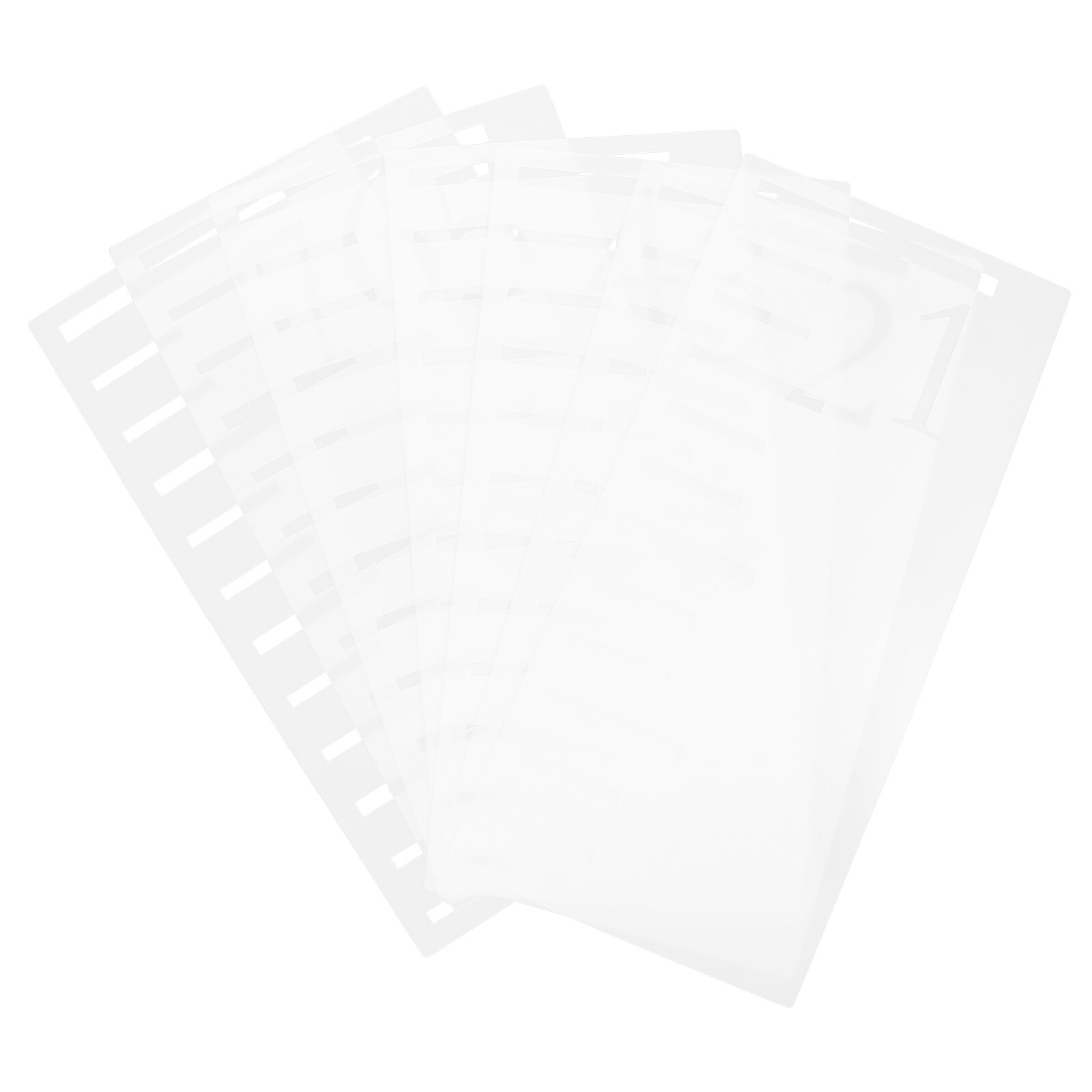 BRIGHTFUFU 7Pcs Transparent Kids Growth Chart Stencil for Height ...