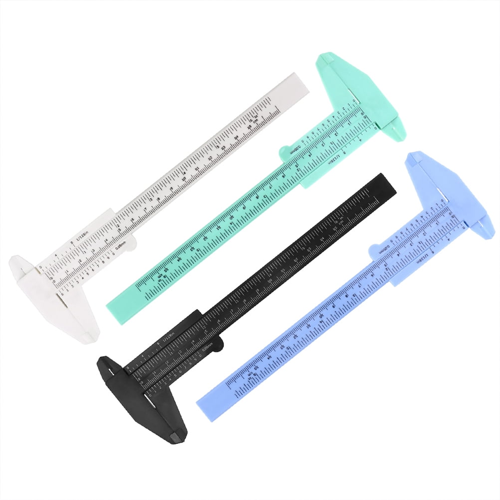 BRIGHTFUFU 8Pcs Lightweight Plastic Caliper Ruler for Internal and ...