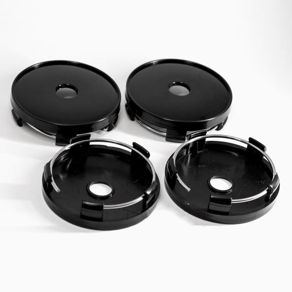 BRIGHTFUFU 8Pcs Black Plastic and Wheel Center Caps for Wheel Hub ...