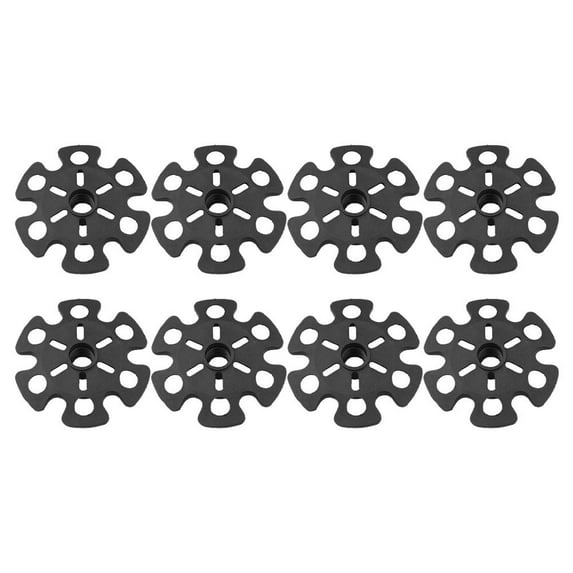 BRIGHTFUFU 8Pcs Ski Pole Baskets Replacement Snowflake Disk Black ...