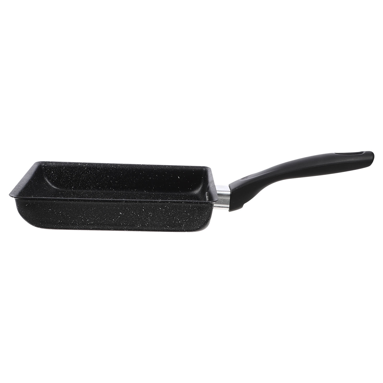 BRIGHTFUFU Aluminium Nonstick Frying Pan Square Kitchenware Black 1Set ...