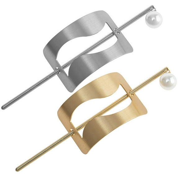 BRIGHTFUFU Hair Slides Silver Wedding Styling Hair Accessories for ...