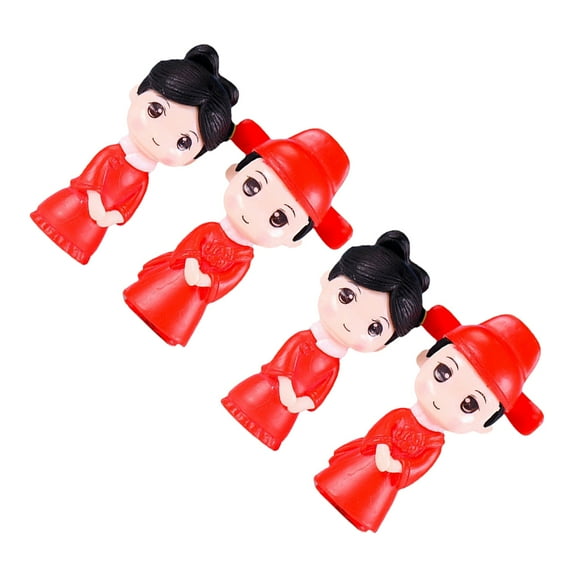 BRIGHTFUFU Assorted Color Plastic Cake Decorations for Desktop ...