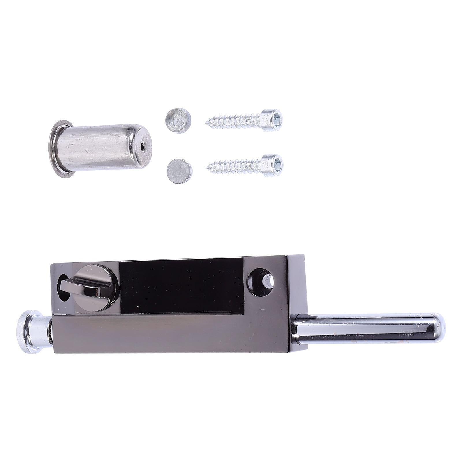 BRIGHTFUFU Black Slide Bolt Door Lock Simple Design for Home Security ...