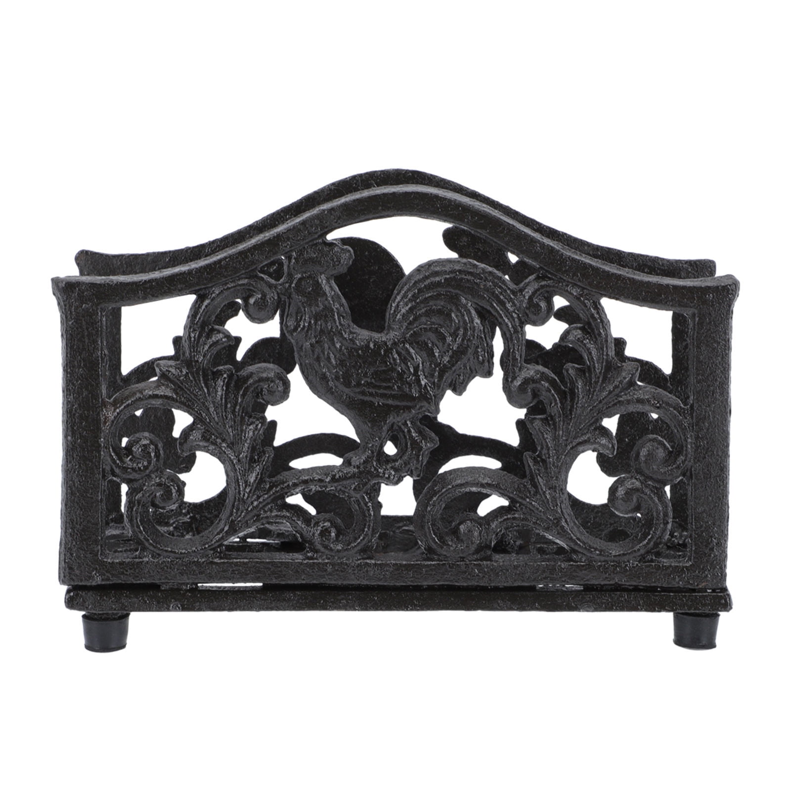 BRIGHTFUFU Coffee Cast Iron Napkin Holder for Tissue SpaceSaving Design ...