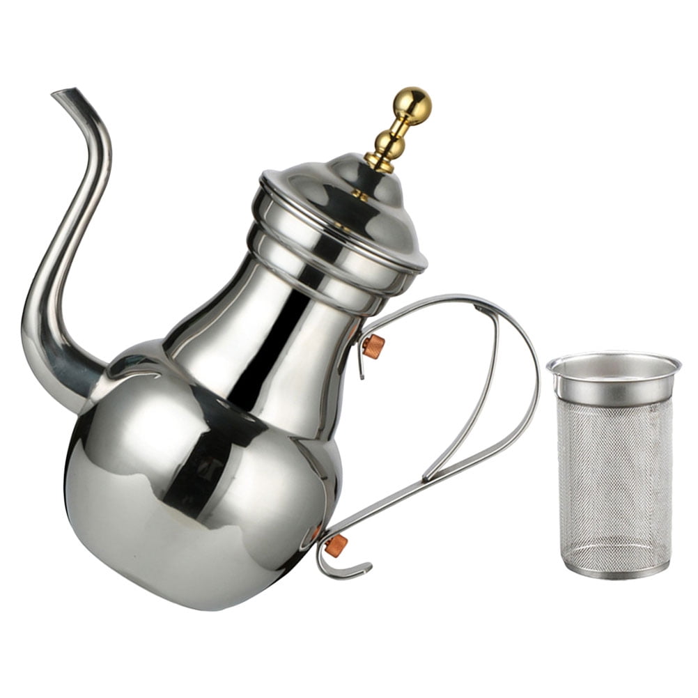 BRIGHTFUFU Coffee Pot Stainless Steel Long Spout Kettle for Household ...