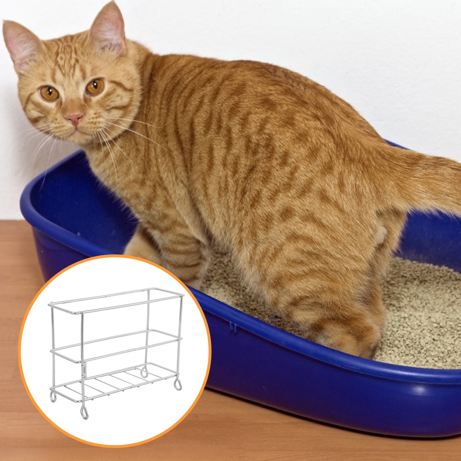 BRIGHTFUFU Cat Litter Scoop Caddy with Compact Design and Mess ...